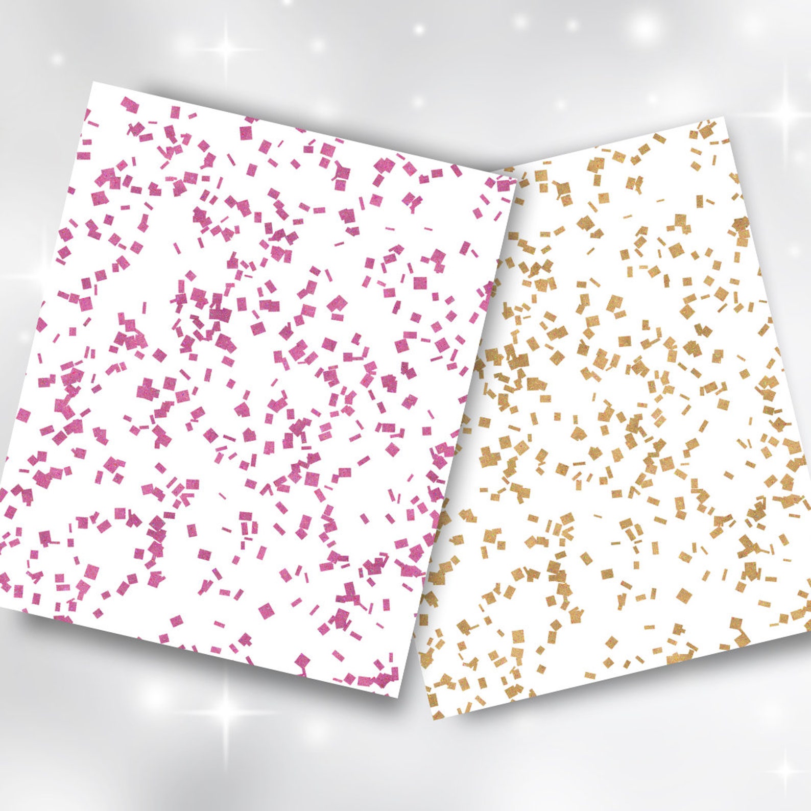 Confetti Digital Printable Paper Scrap Book Paper Christmas - Etsy