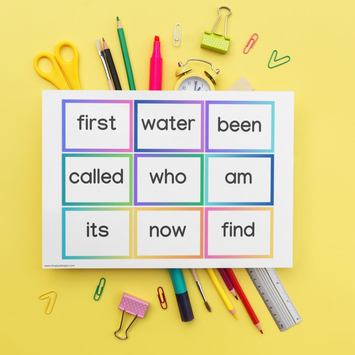 100 Printable High Frequency Flashcards / 100 Sightwords for ...