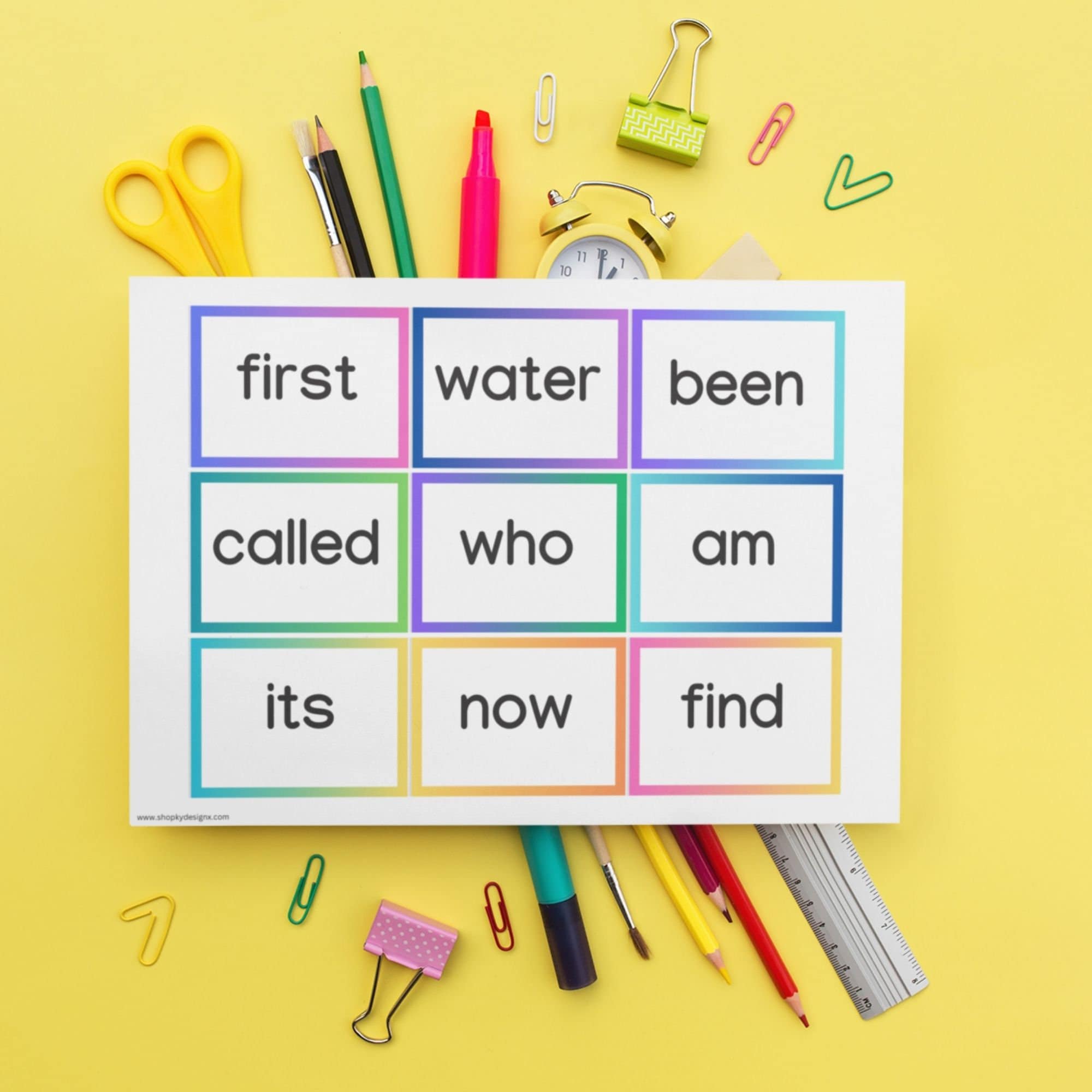 100 Printable High Frequency Flashcards / 100 Sightwords for ...