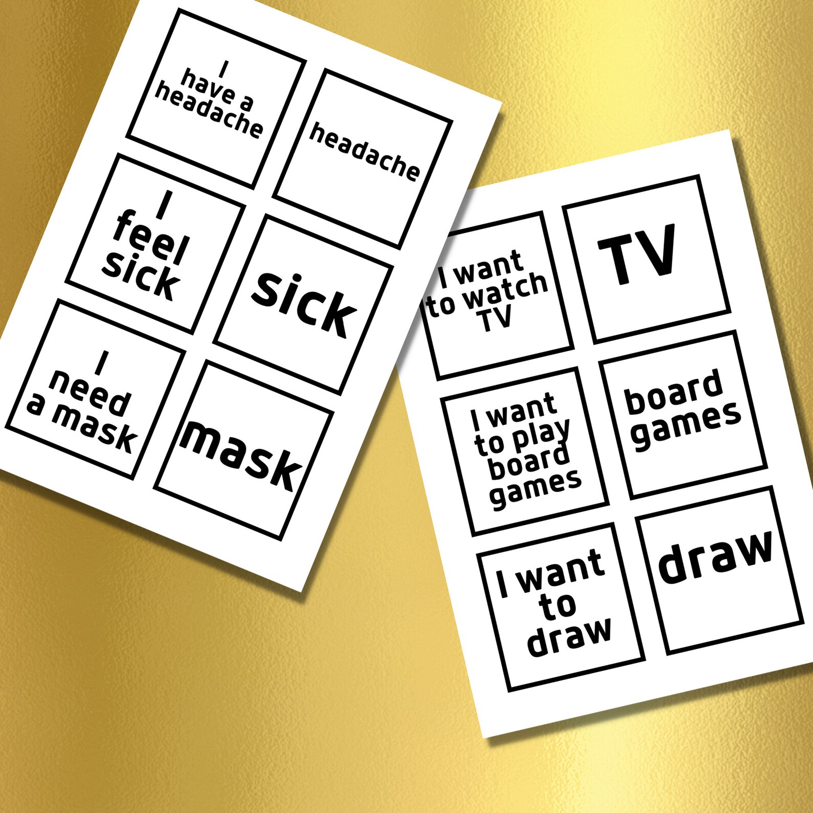 180 Printable Communication Cards for Non-verbal, Autism, Selective ...