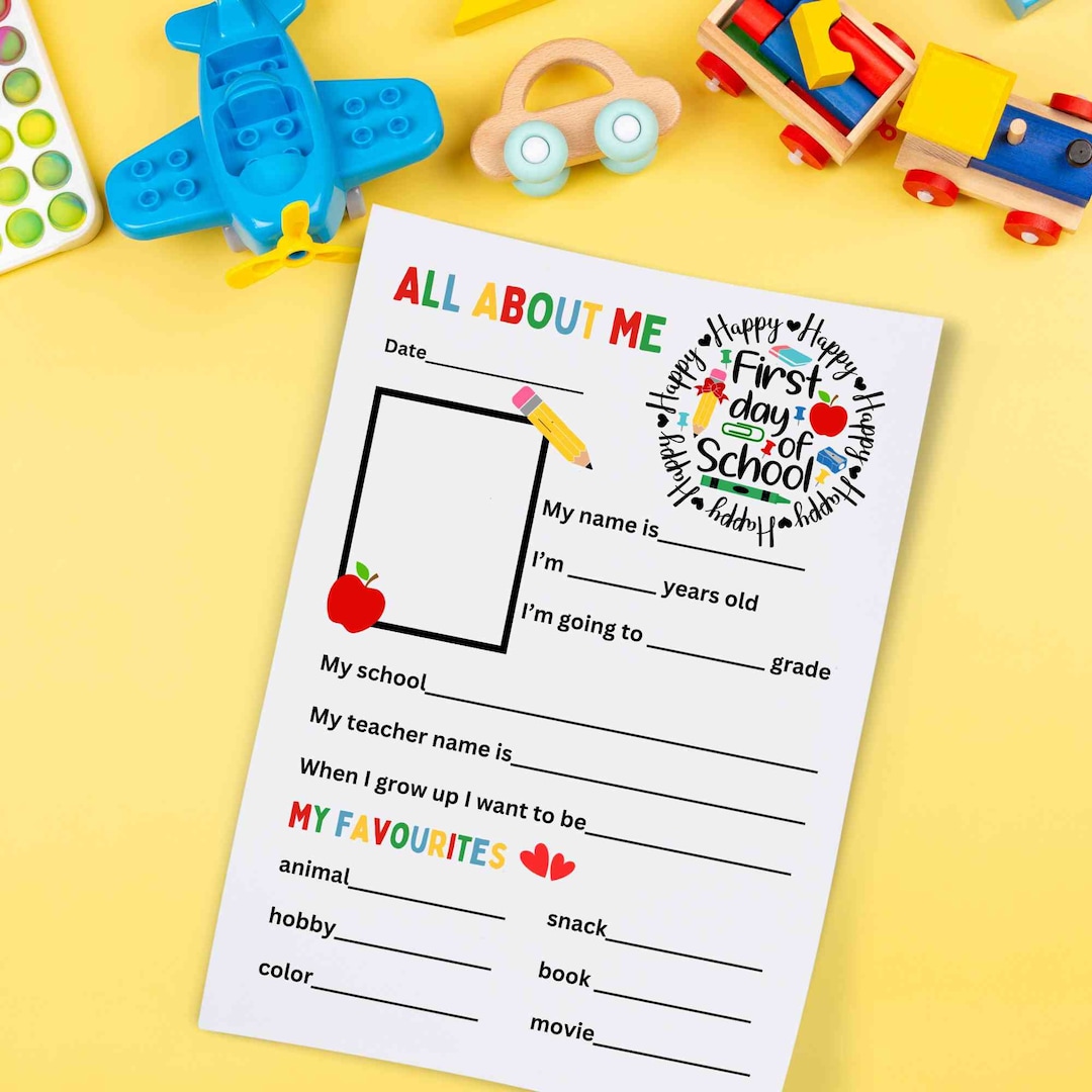 School First Day of School Memory Box Keepsake for Kids | Interview ...