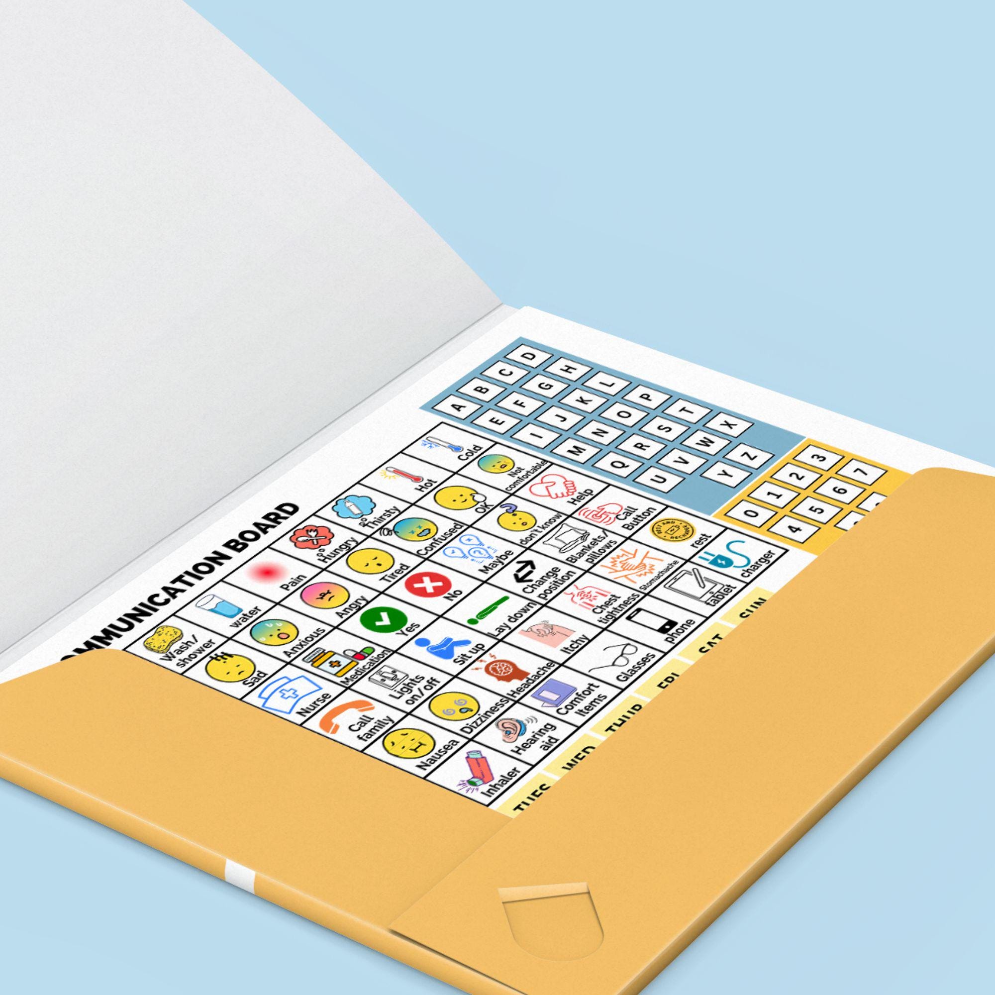 Printable Communication Board for Non-verbal Patients in Healthcare ...
