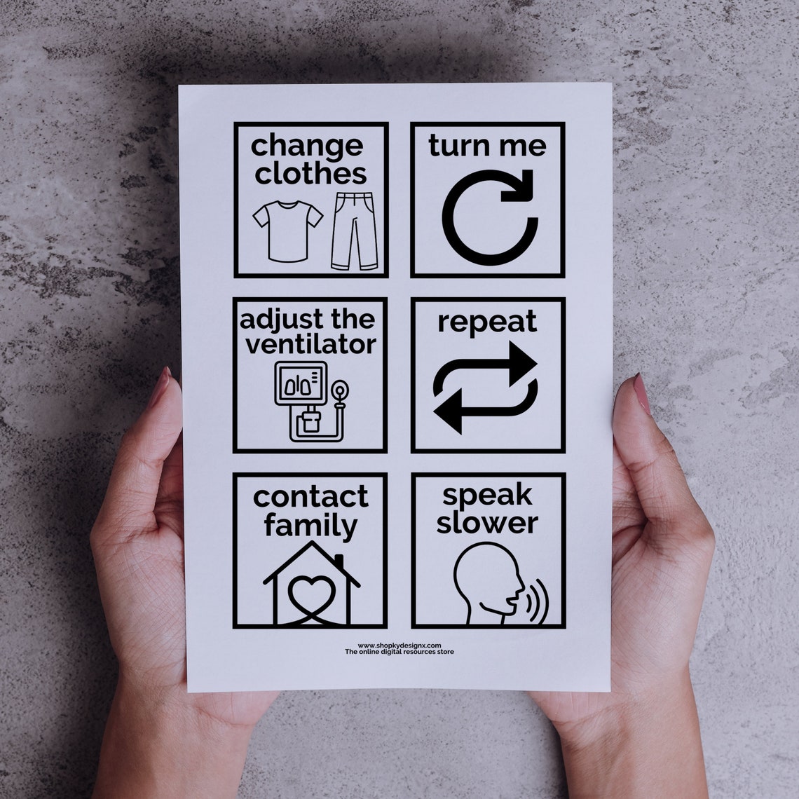 108 Printable Picture Exchange Communication Cards for Hospital Stays ...