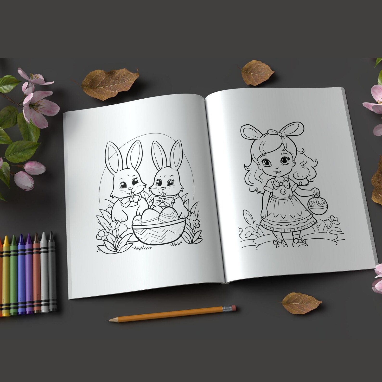 Printable Easter Coloring Book 50 Coloring Pages, Activity Book,spring ...