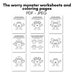 Printable Anxiety Worksheets for Kids - the Worry Monster - Anxiety for ...