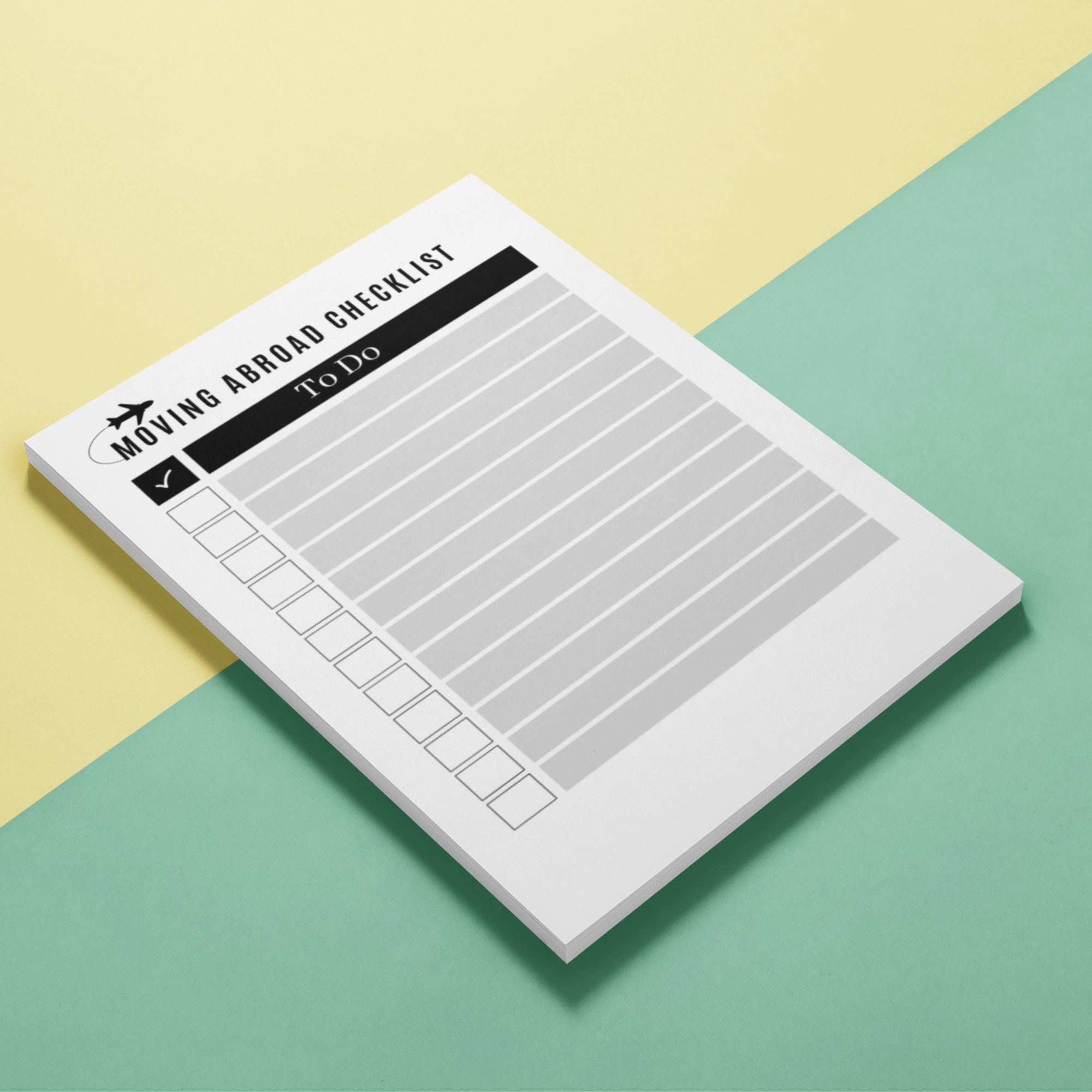 Moving Abroad Checklist | Printable Moving Checklist | Pre-made Moving ...