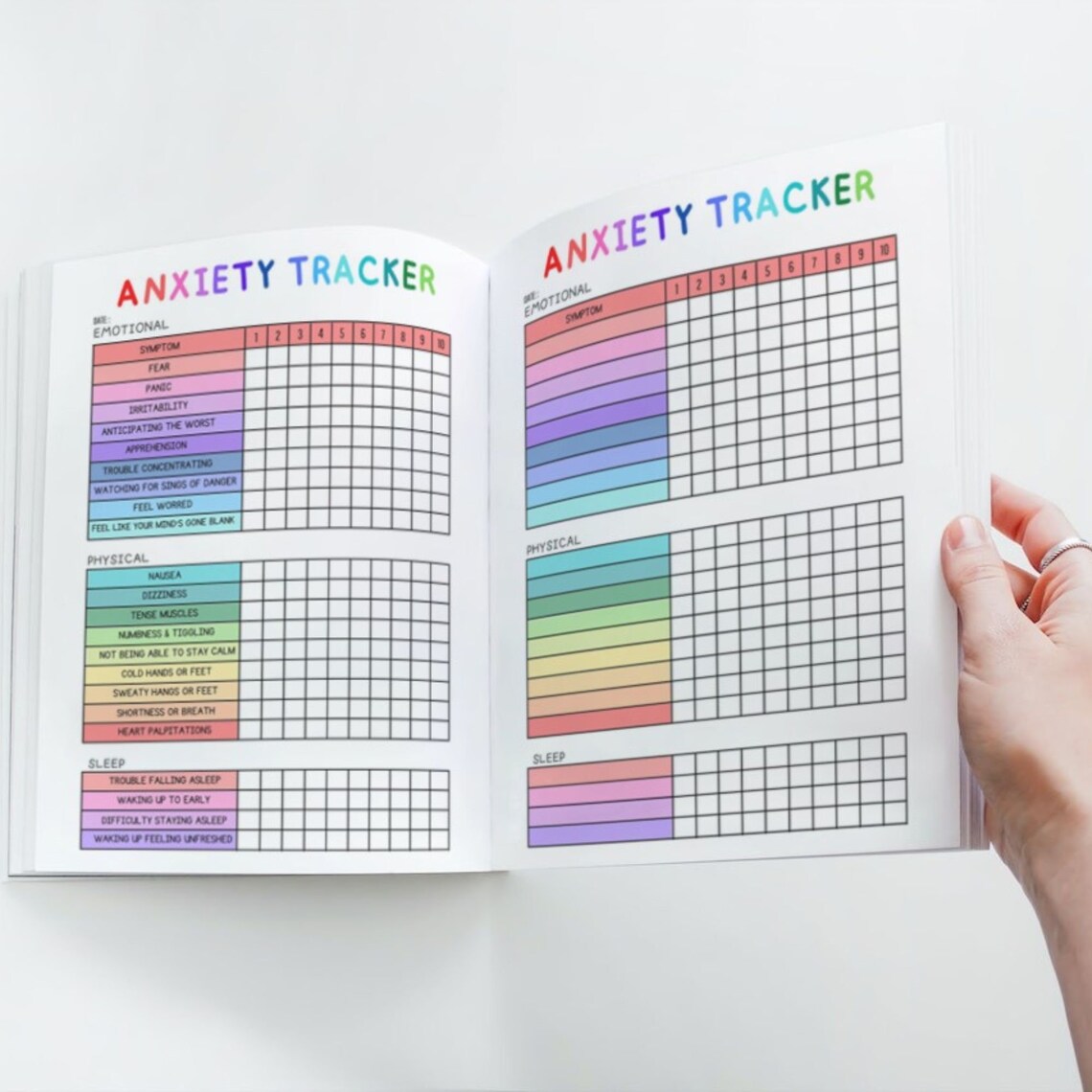 Printable Anxiety Tracker for Children, Anxiety Tracker, Anxiety ...