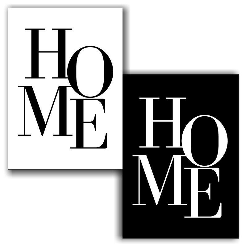 Printable Home Typography, Printable Home Typography Wall Art ...