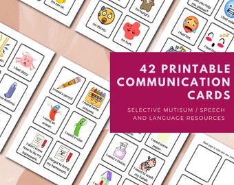 Printable Communication Cards for Non-verbal Autism | Etsy