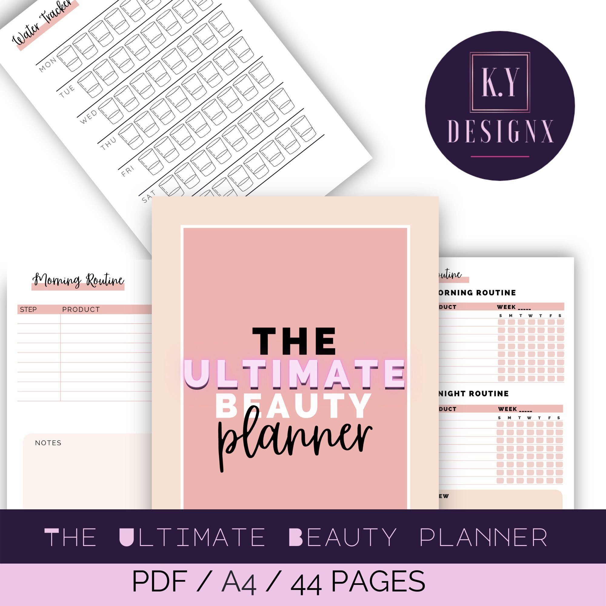 Skincare Routine Printable, BEAUTY Planner, Beauty Journal,skin Care ...