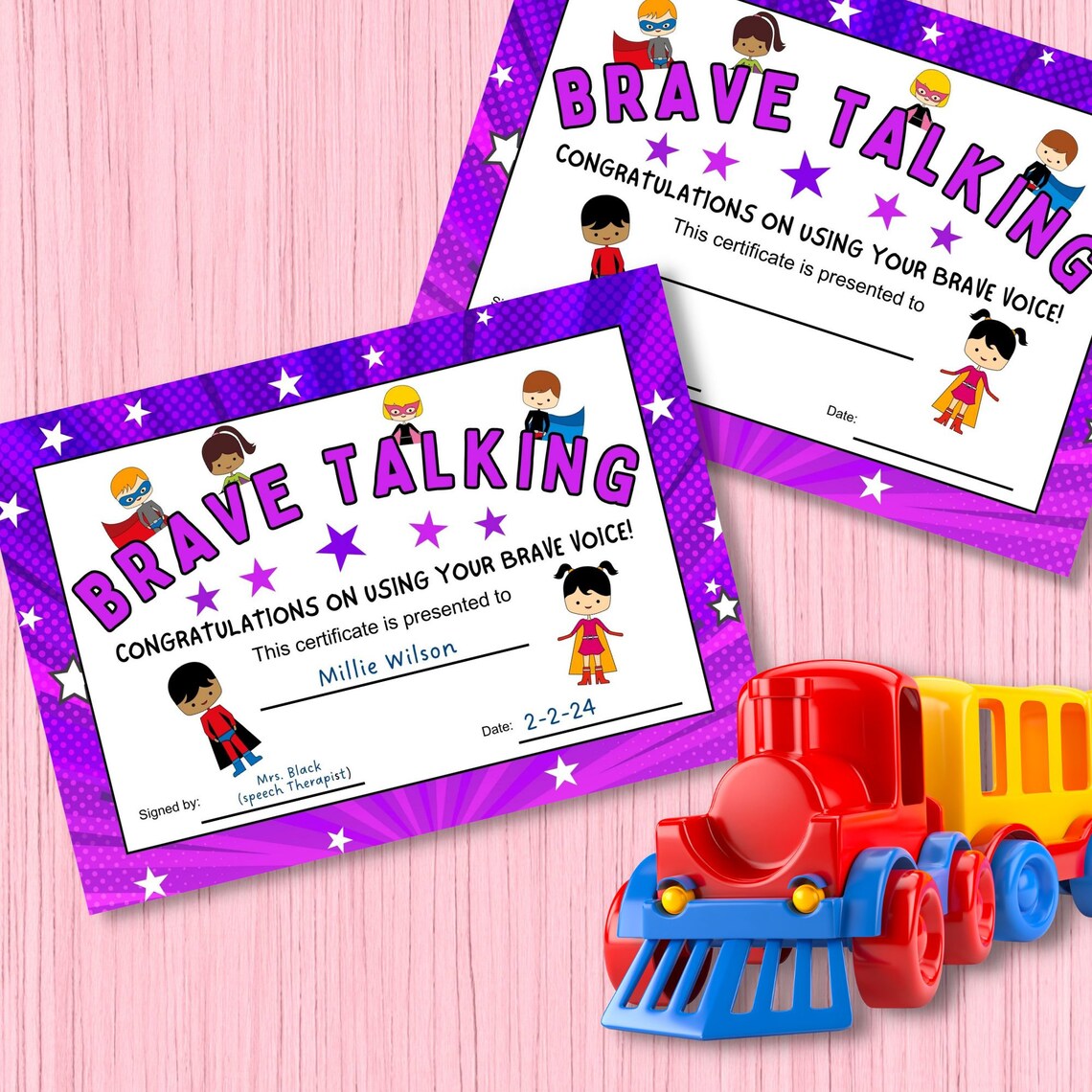 Brave Talking Printable Certificate - Selective Mutism - Exposure ...