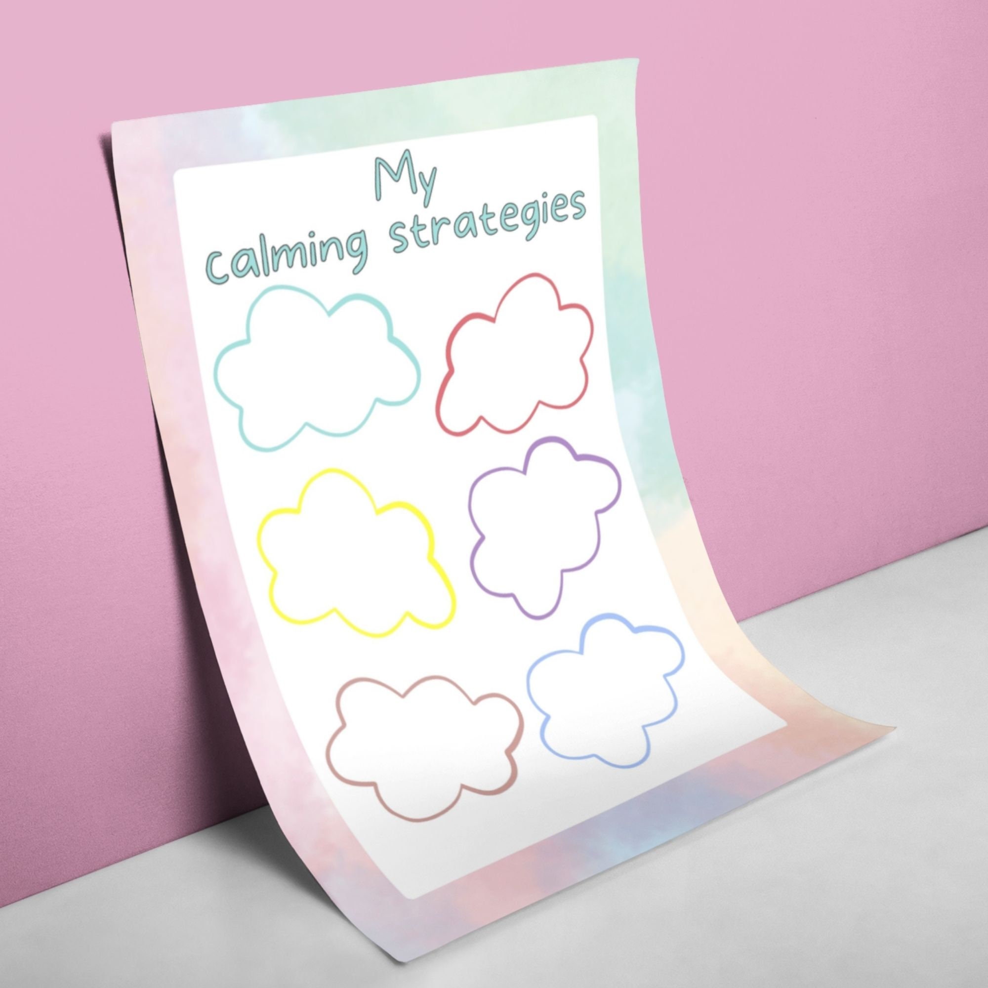 Printable Coping Strategies Poster Worksheet Kids Calm Down Printable ...