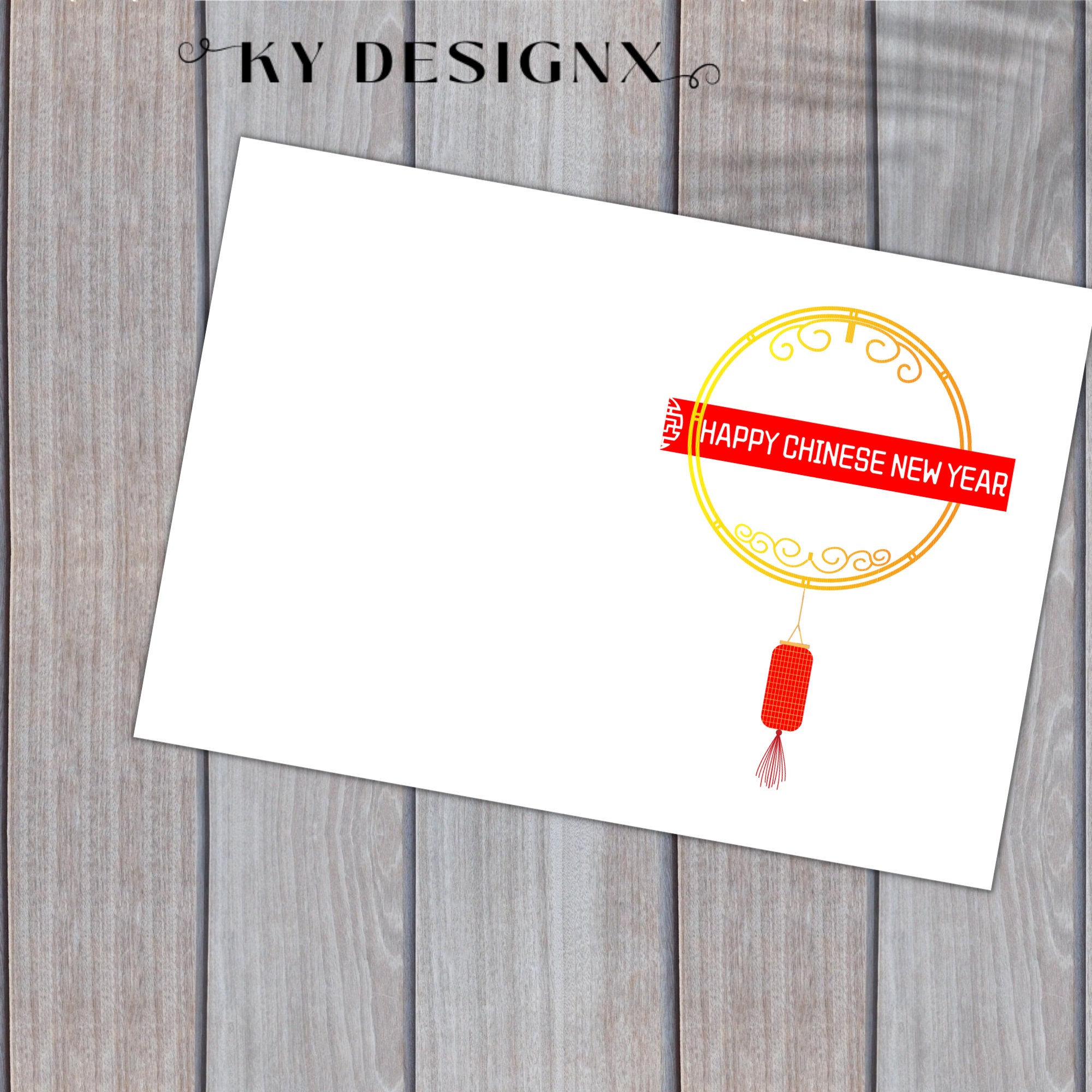 Printable Happy Chinese New Year Greetings Card, Lunar Year Printable ...