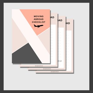 Printable Moving Abroad Checklist | Moving Abroad Planner |printable ...