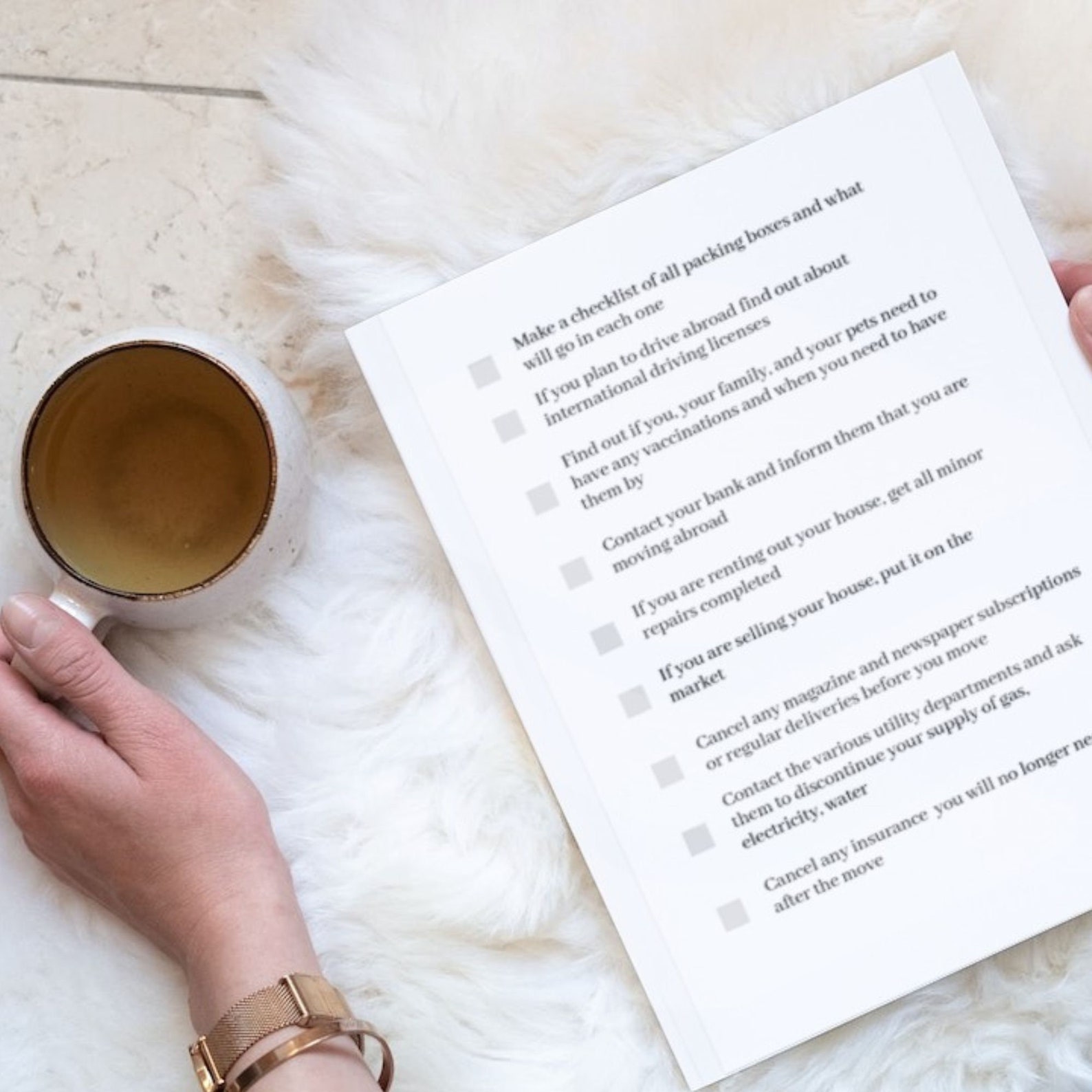 Moving Abroad Checklist Printable Moving Checklist Pre-made Moving ...