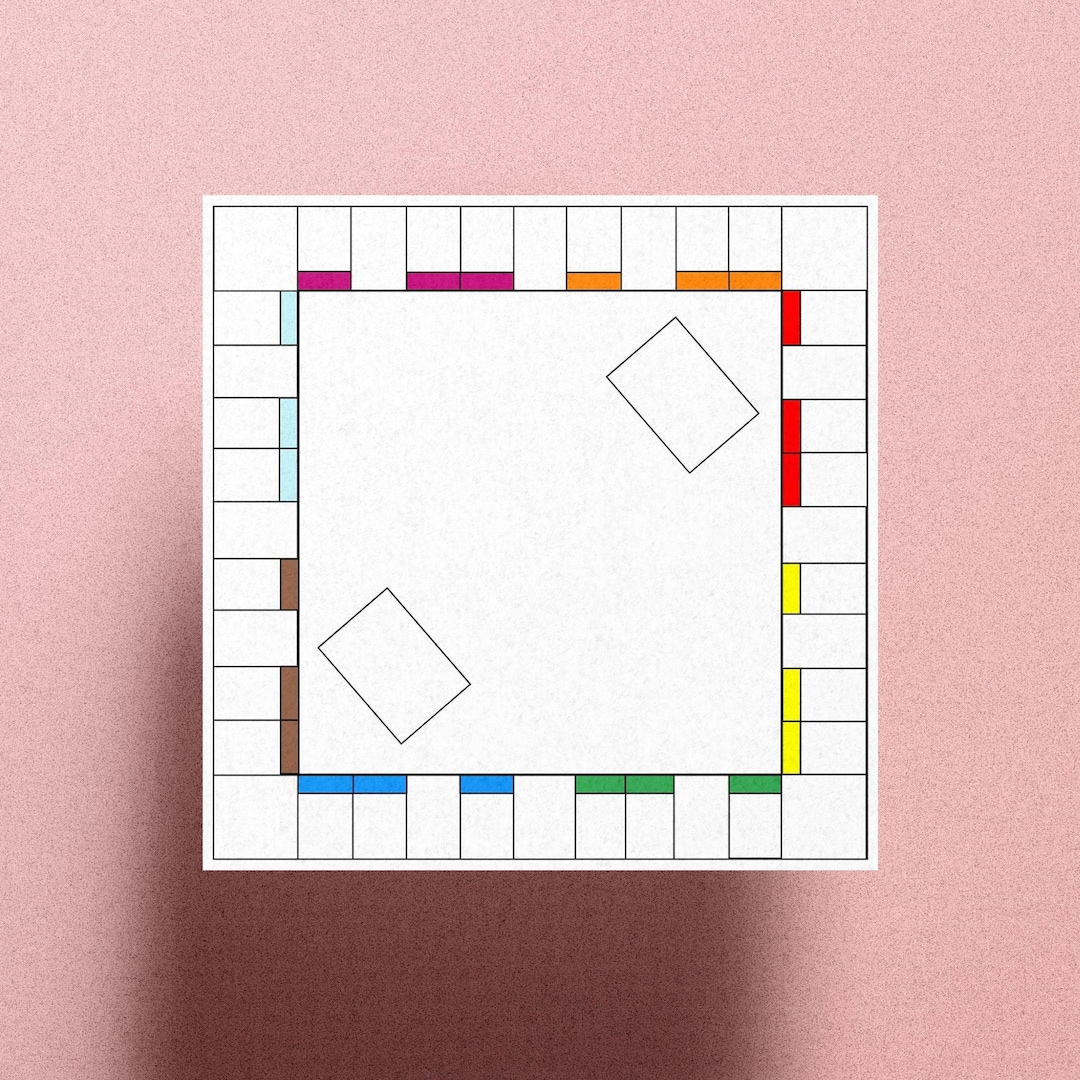 Printable Monopoly -style Game - Create Your Own Board Game - Printable ...