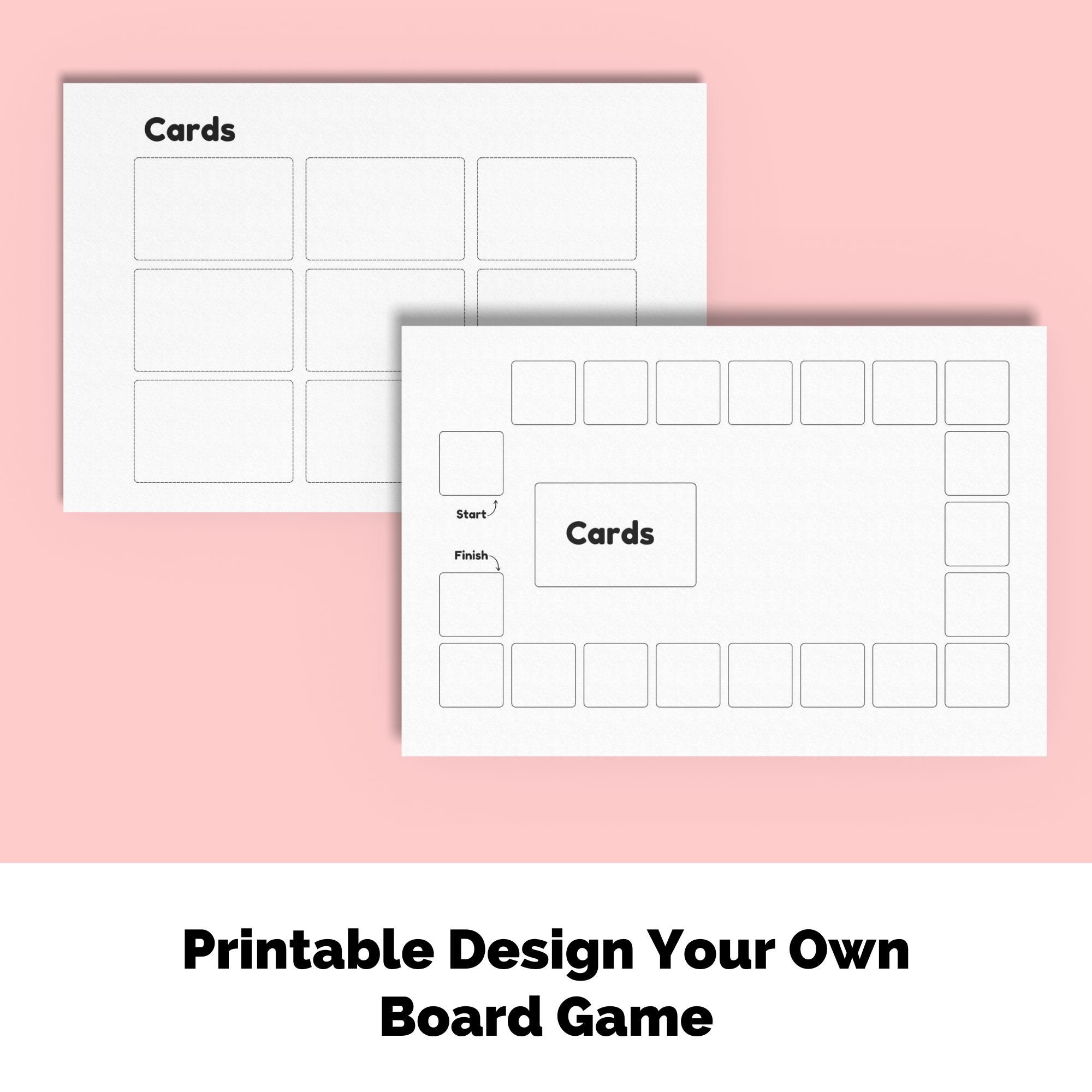 Design Your Own Board Game / Printable Blank Board Game / DIY Board ...