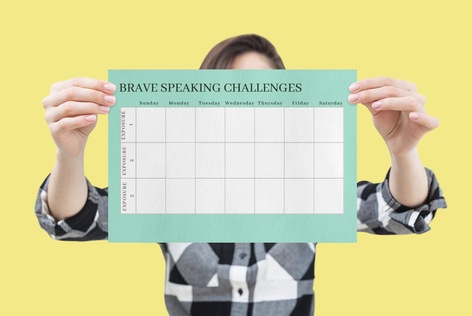 Printable Brave Speaking Challenges Weekly Sheets for Non-verbal ...