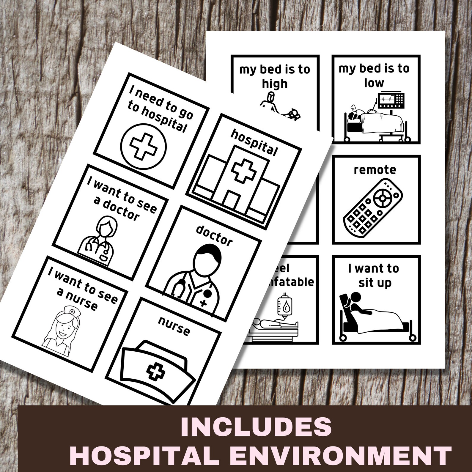 180 Printable Communication Cards for Non-verbal, Autism, Selective ...