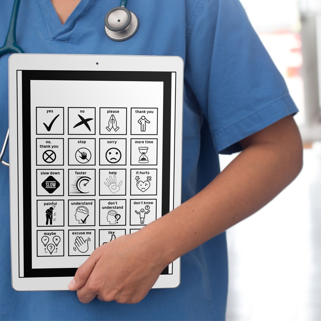 Printable Communication Board for Non-verbal or Recovery From Illness ...