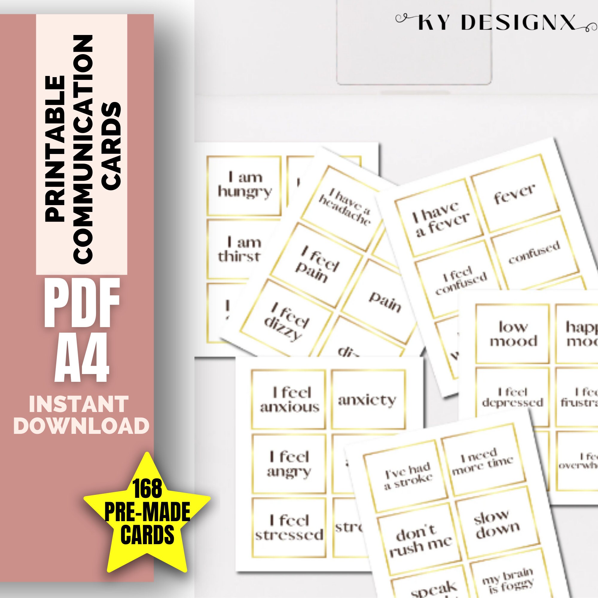 Printable Communication Cards for Stroke, Dementia, Non-verbal ...