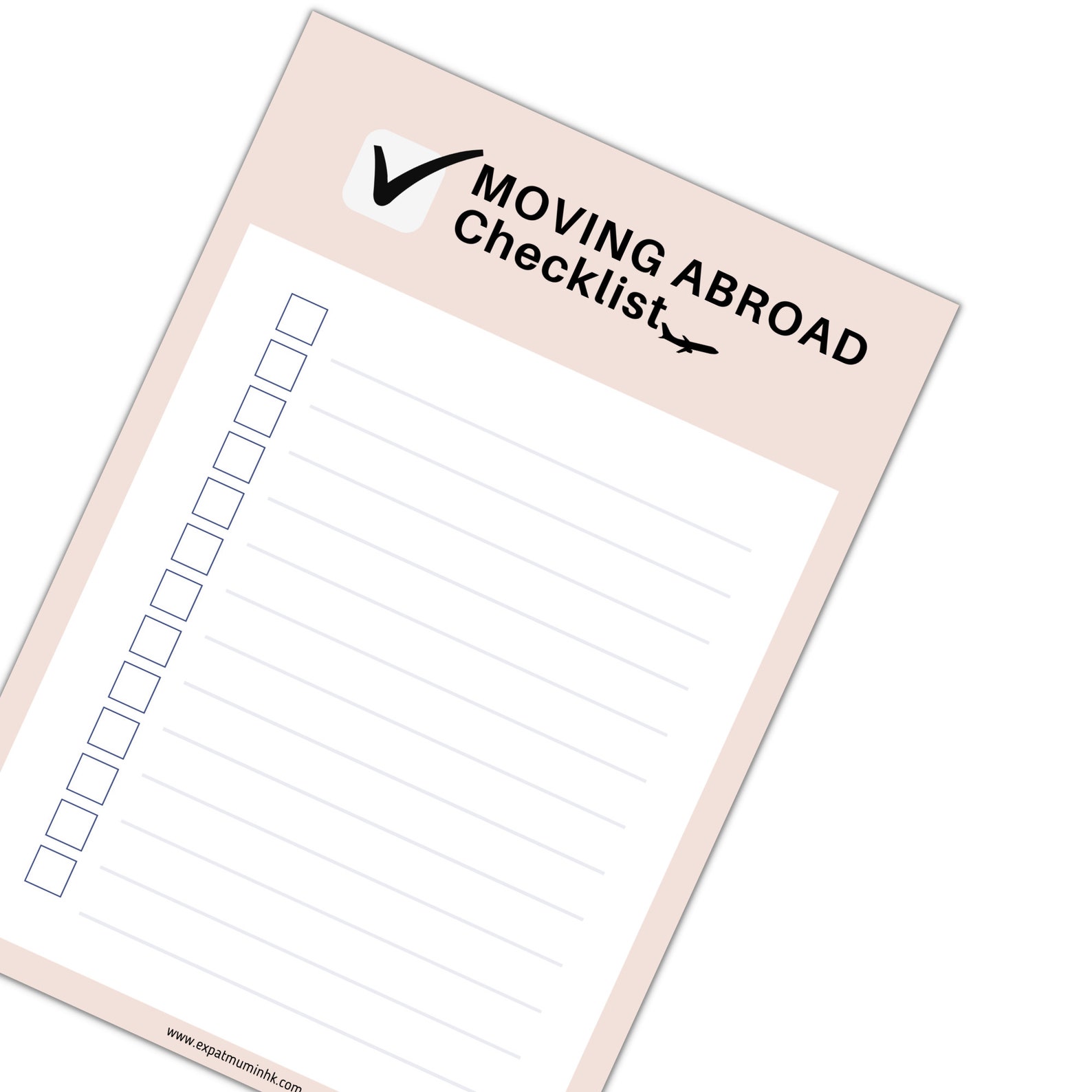 Printable Moving Abroad Checklist Moving Abroad Planner printable ...