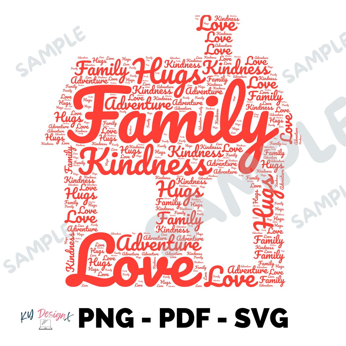 Printable Family Word Cloud Wall Art, Family Wall Art, New Home ...