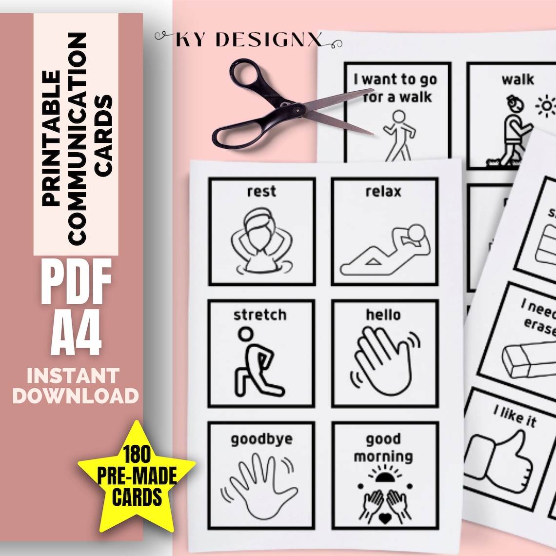 Printable Communication Board, Communication Cards, Resources for ...