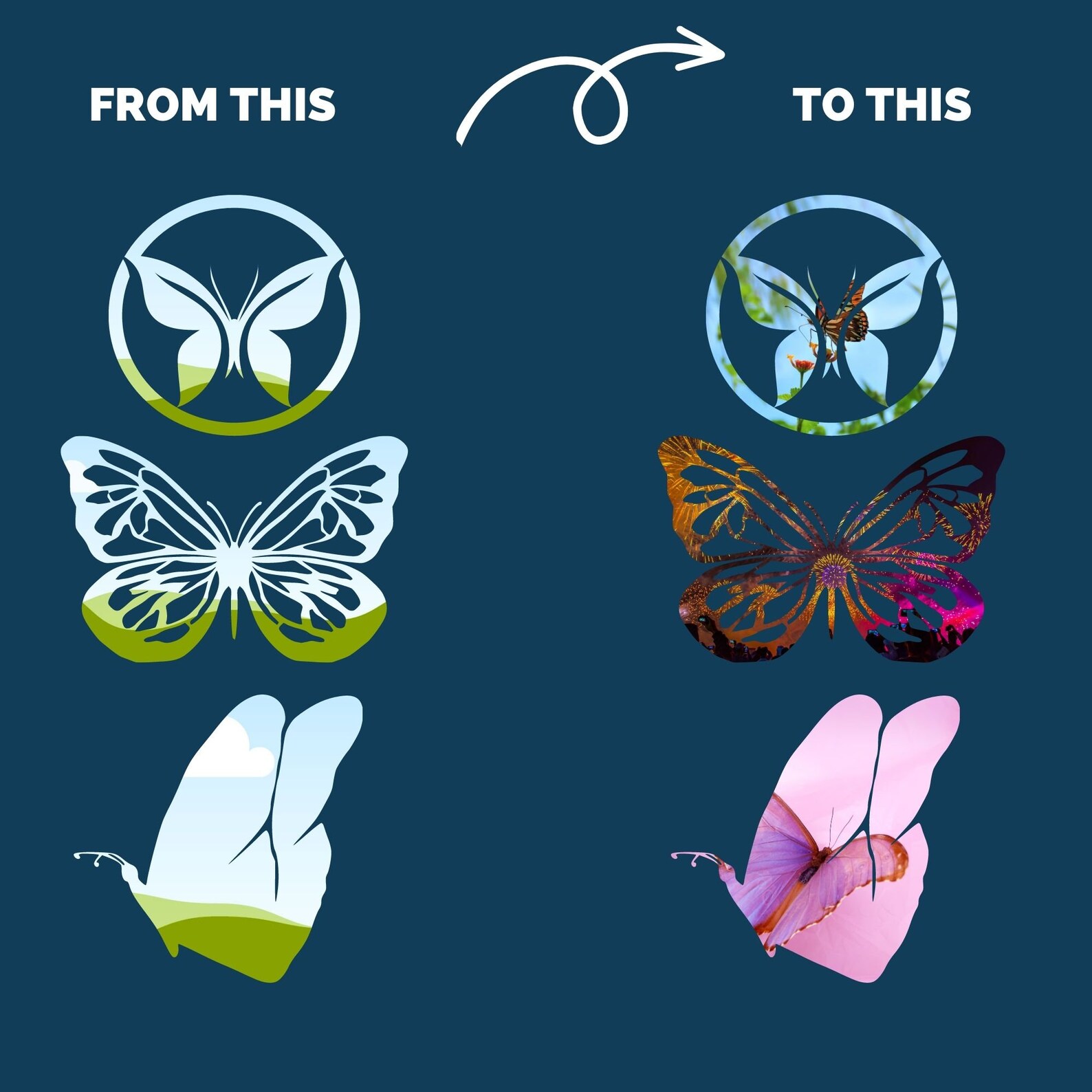 25 Customizable Canva Frames Butterflies, Butterfly Canva Templates ...
