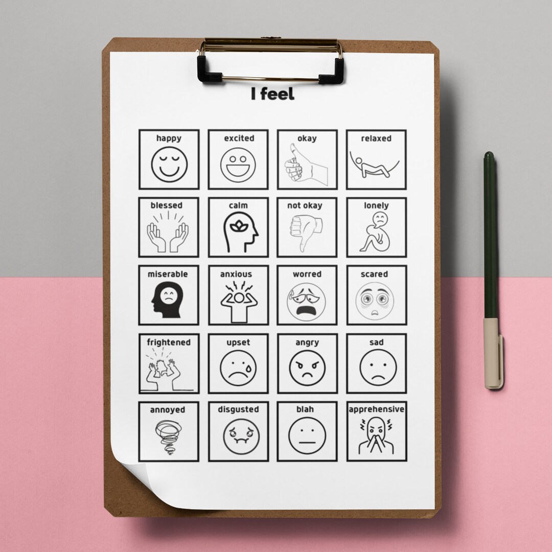 Printable Communication / VISUAL Board for Non-verbal, Autism ...