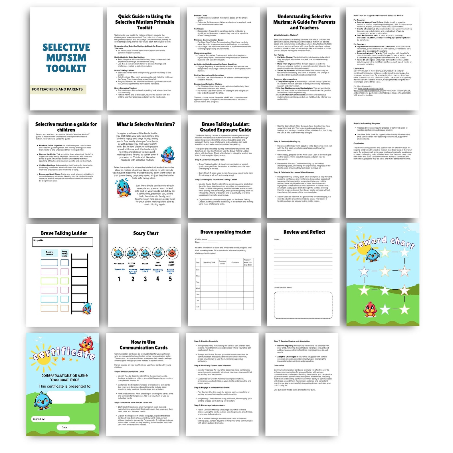 Selective Mutism Printable Toolkit for Parents & Teachers ...