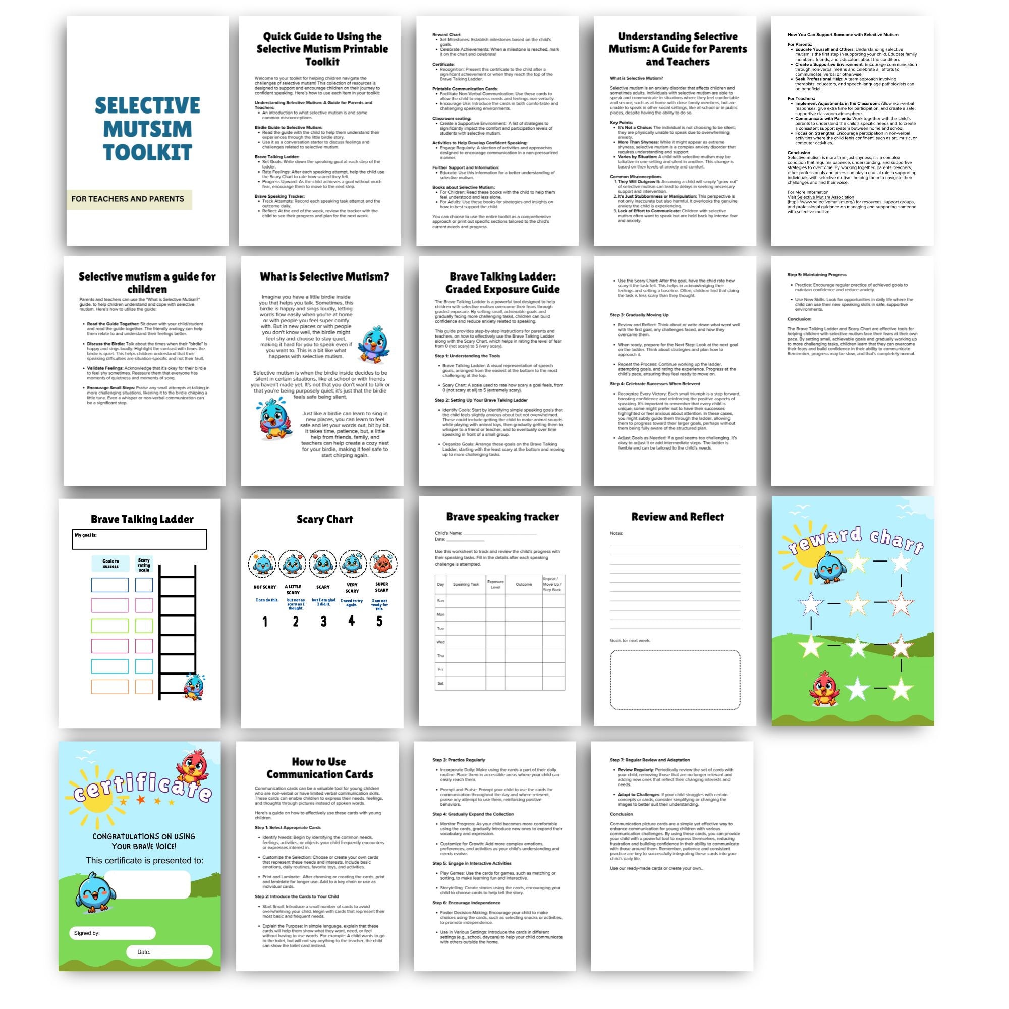 Selective Mutism Printable Toolkit for Parents & Teachers ...