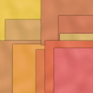 Orange Gold Foil Digital Printable Paper, Personal and Commercial Use ...