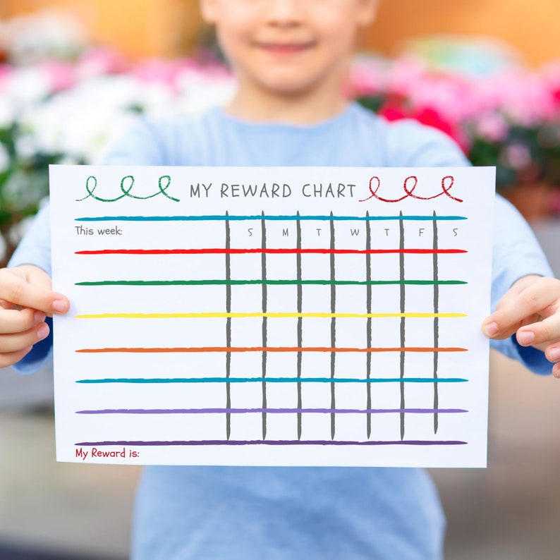 PRINTABLE A4 REWARD Chart, Selective Mutism Reward, Anxiety in Kids ...