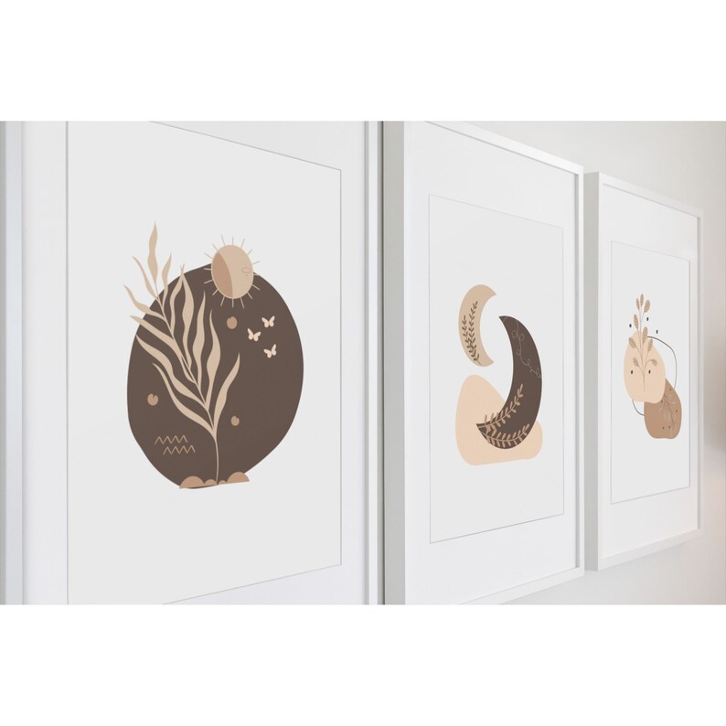 Printable Wall Art Boho Graphic, Boho Abstract Wall Art Prints, Boho ...