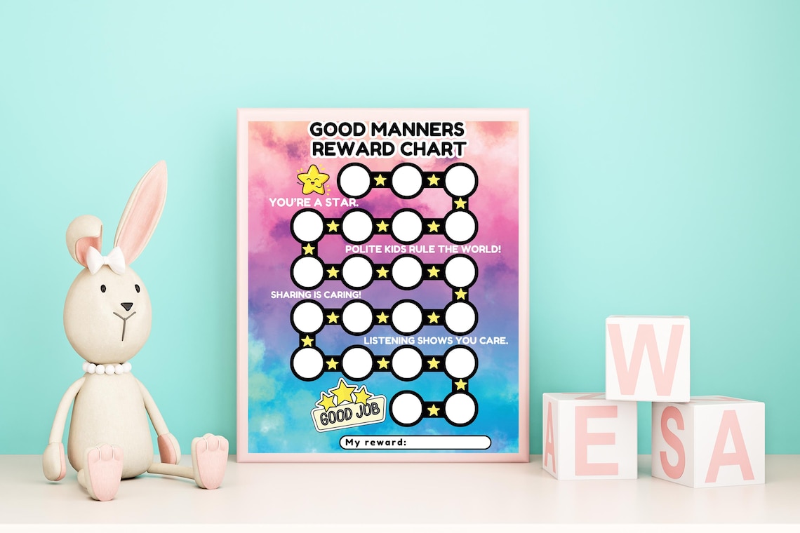 Printable Good Manners Reward Chart - Kids Behavior Chart Printable ...