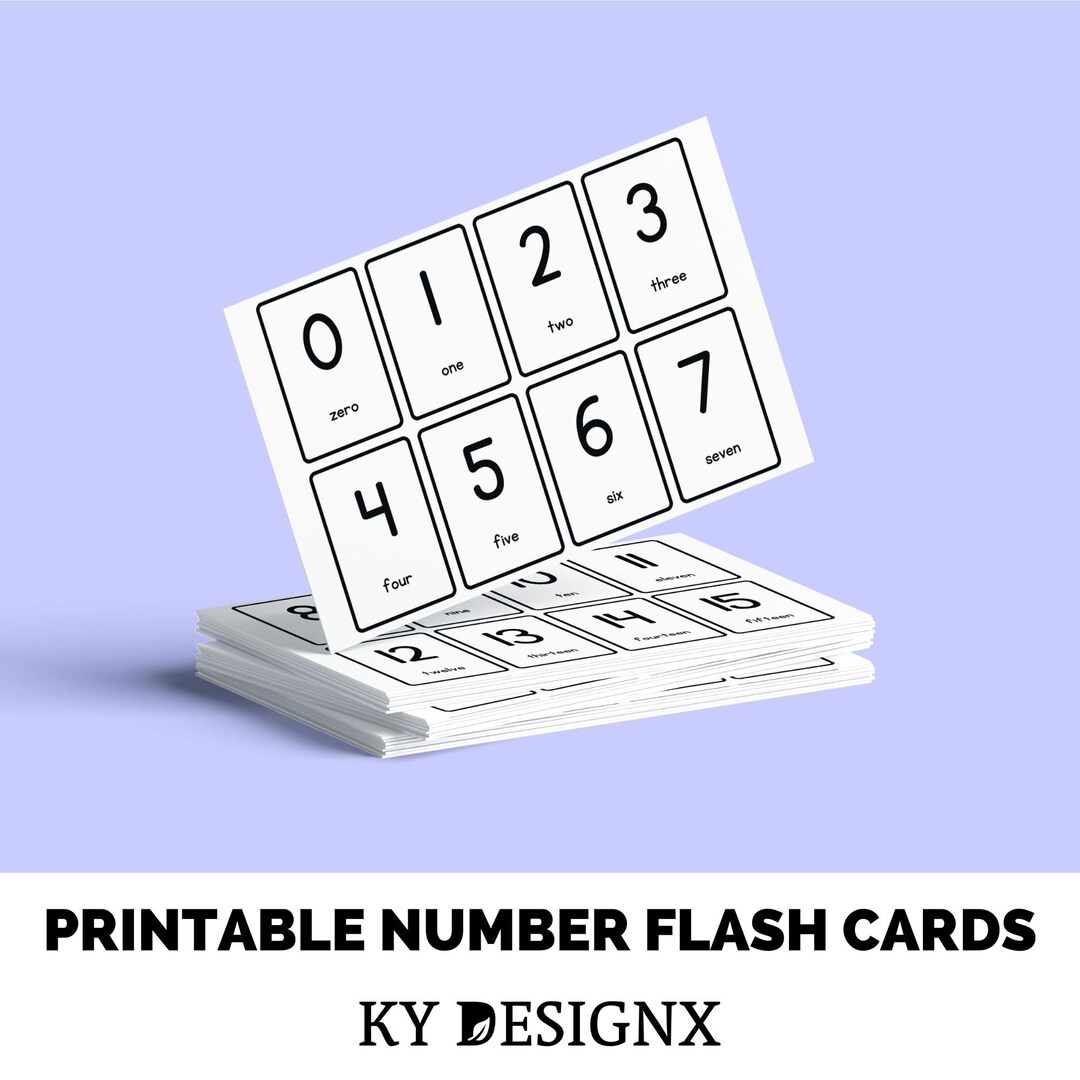 Printable 1-100 Number Flashcards / Pre-school / ESL Numbers / 100 ...