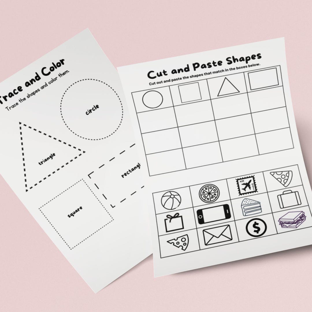 Shapes Worksheet, Esl , English as a Second Language, Kindergarten ...