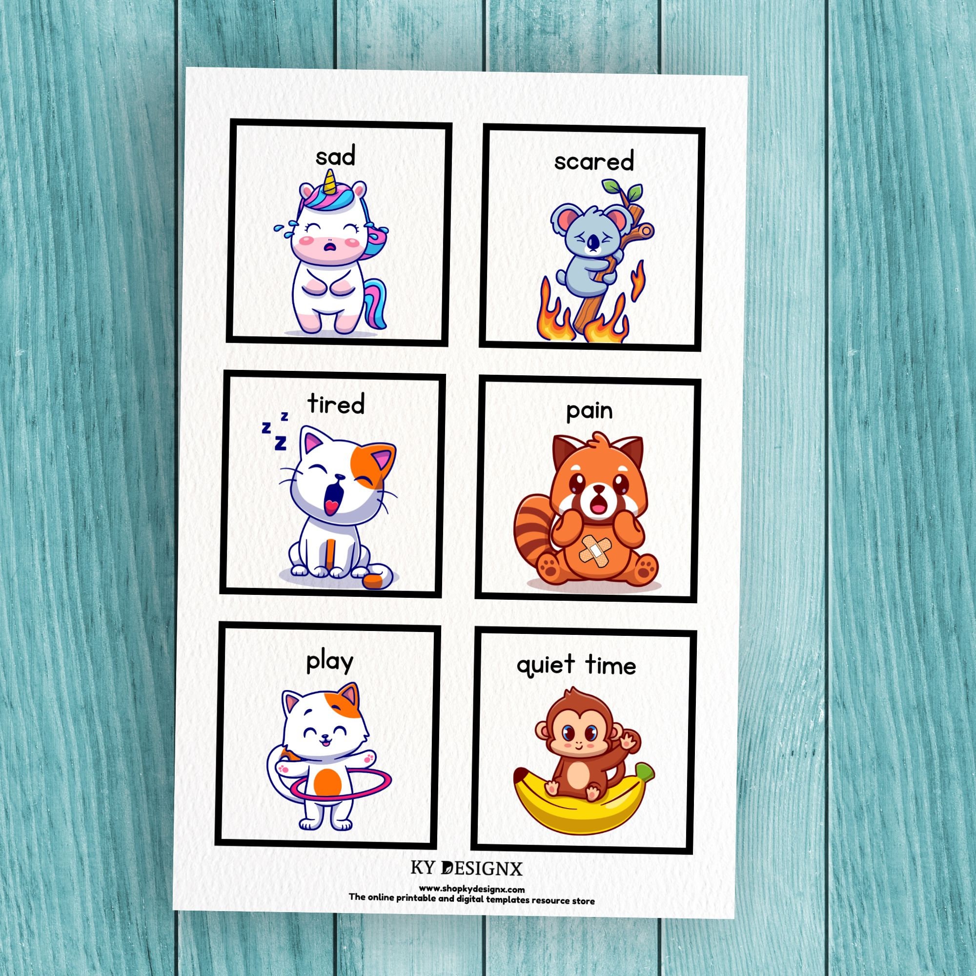 Printable Communication Cards for Children Selective Mutisum ...