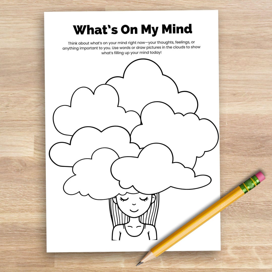 Emotional Expression Worksheet, Stress Management Tool, Autism-friendly ...