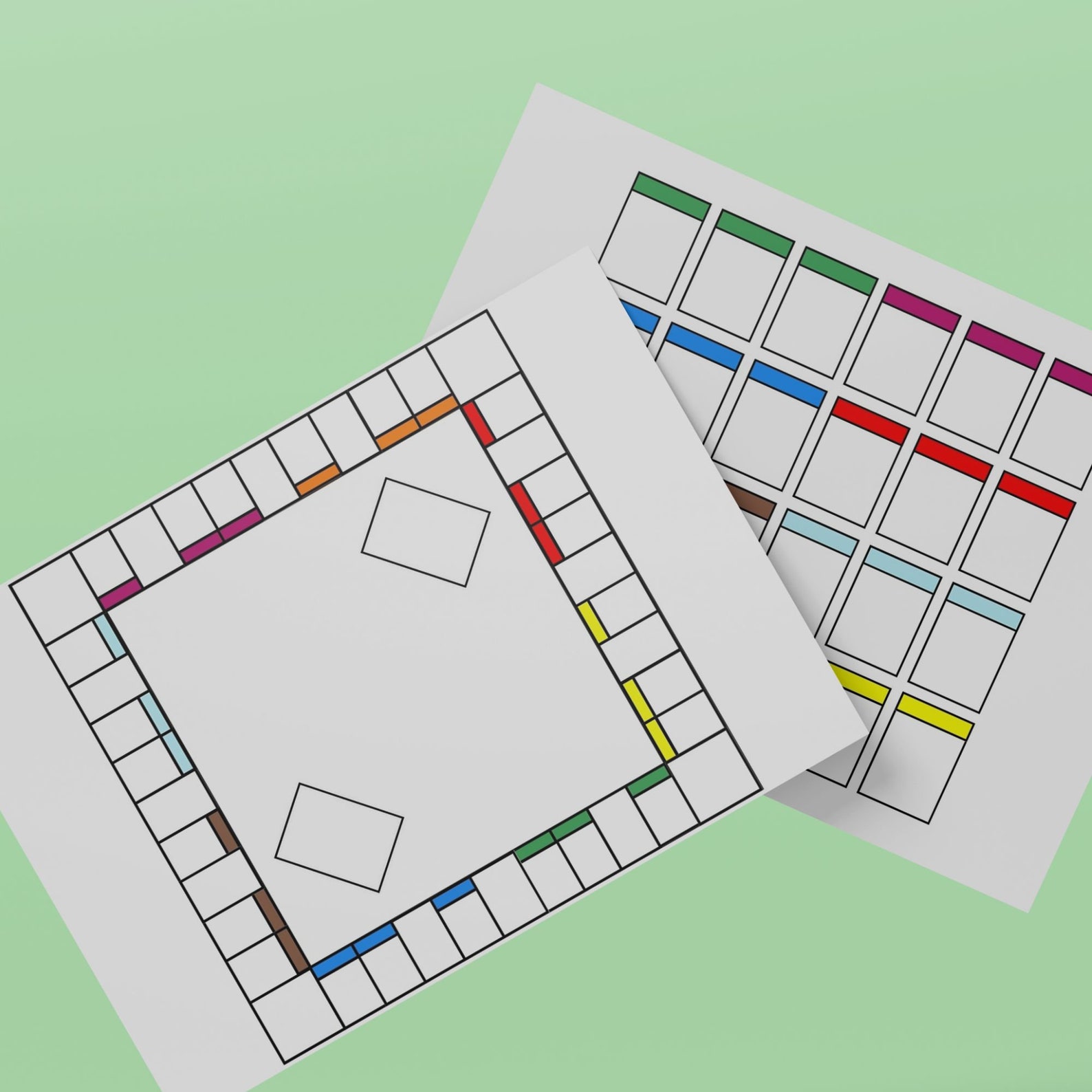 Printable Blank Board Game / DIY Board Games / Printable Board Games ...