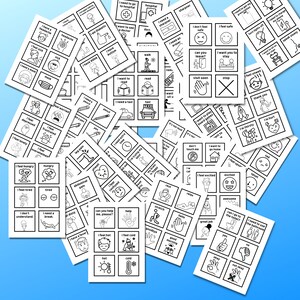 202 printable Communication Cards for Non-Verbal Autism | Etsy