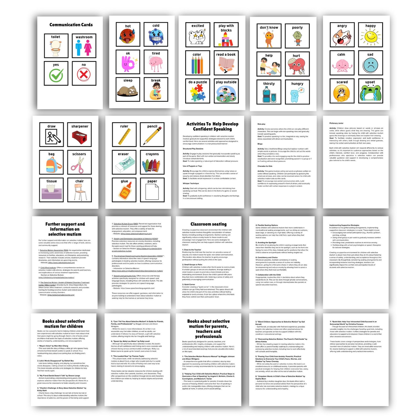 Selective Mutism Printable Toolkit for Parents & Teachers ...