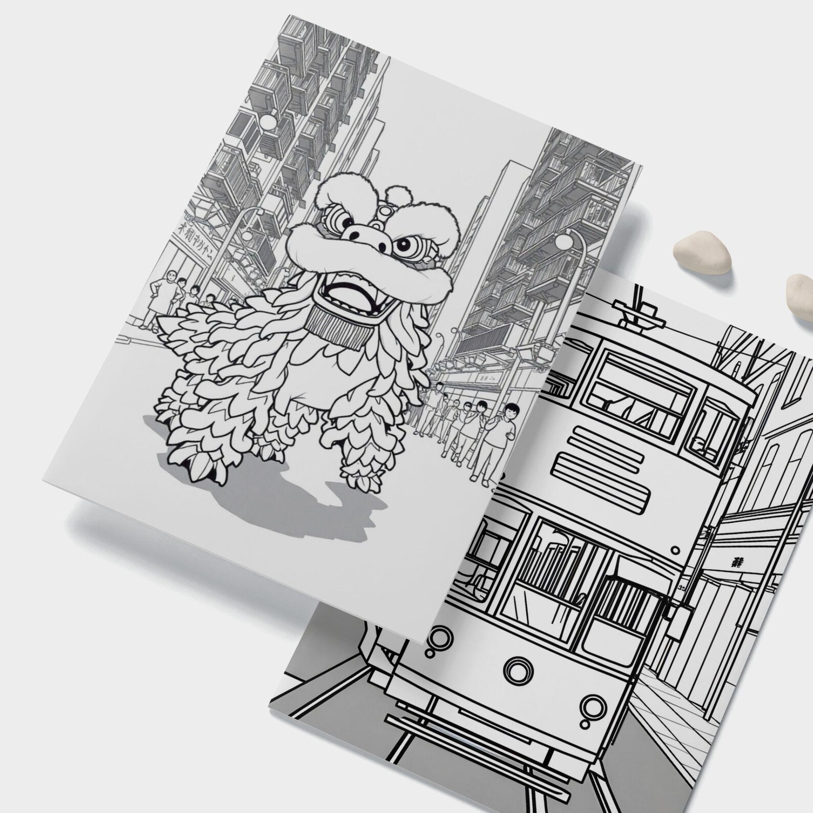 Printable Hong Kong Coloring Book - Cityscape Colouring - Travel ...