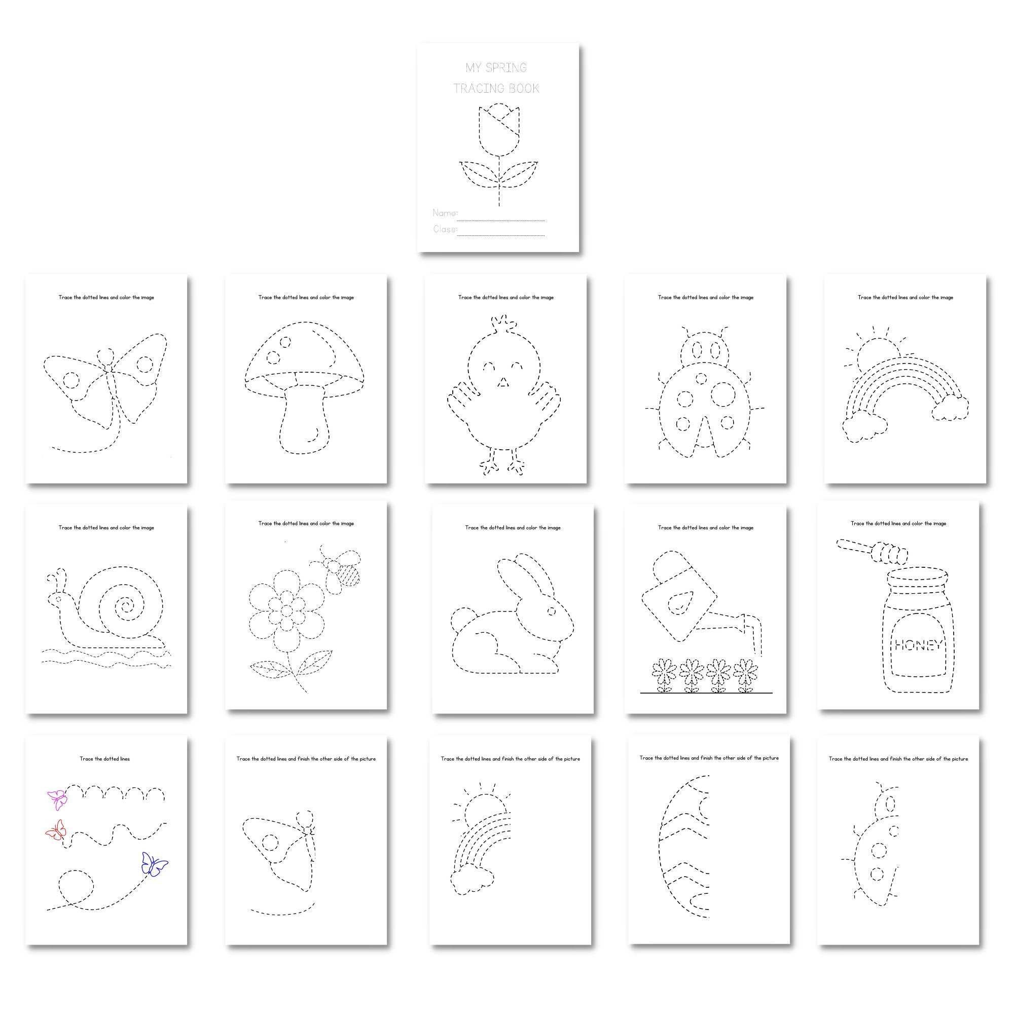 Printable Handwriting Spring Workbook,printables for Fine Motor ...