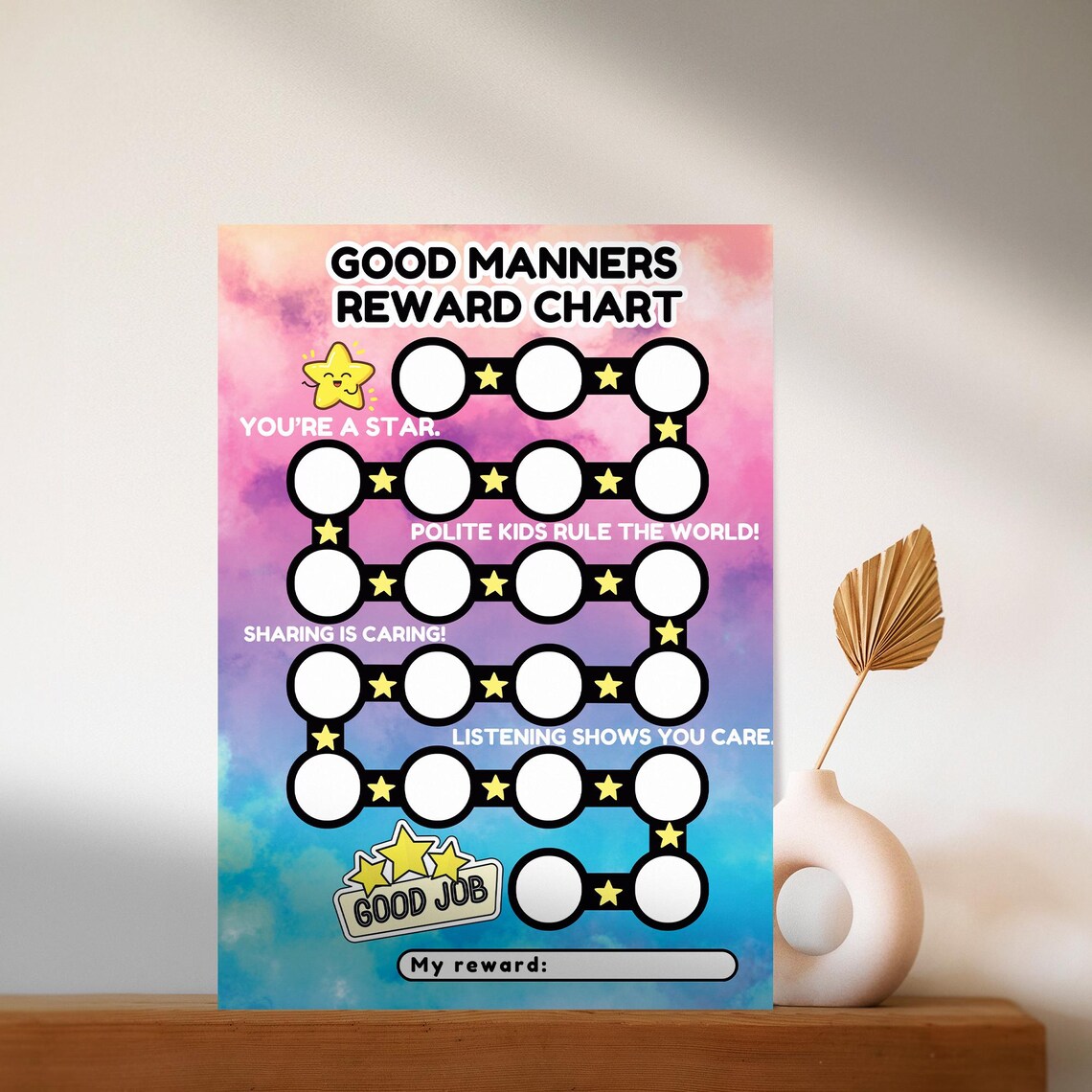 Printable Good Manners Reward Chart - Kids Behavior Chart Printable ...