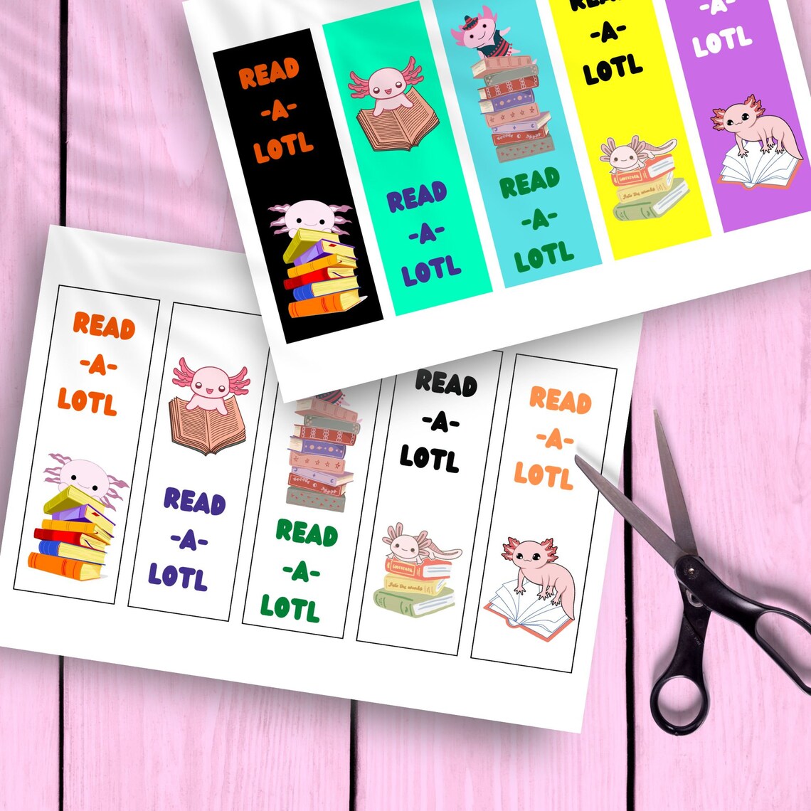 Axolotl Printable Bookmarks for Kids KIDS Printable - Etsy