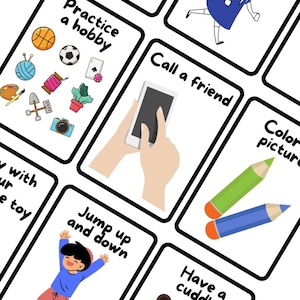 Printable Calm Down Cards Calming Strategy Cards Printable - Etsy