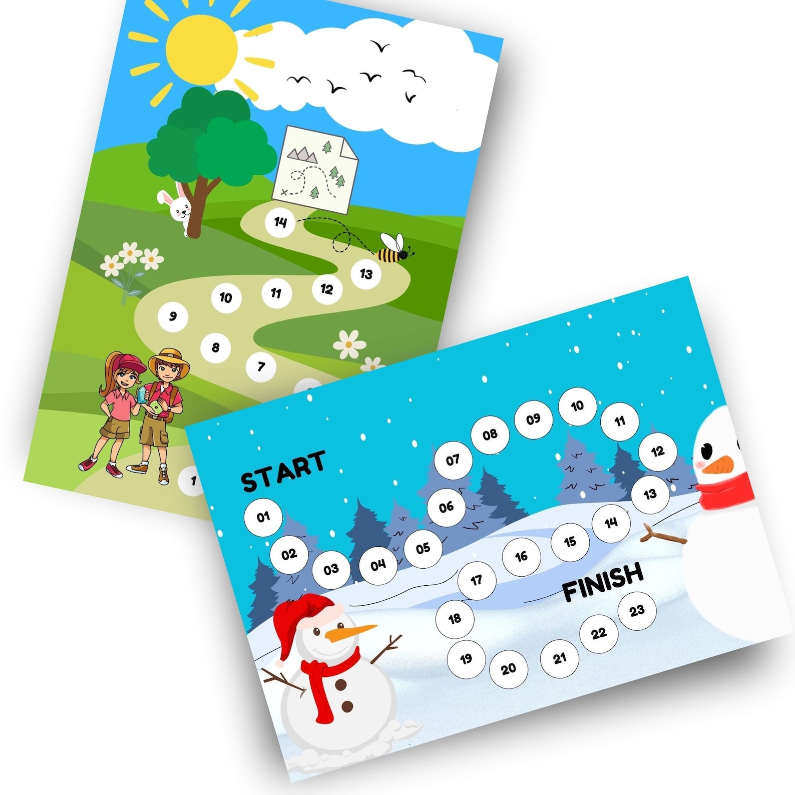 11 Printable Games for Kids - Bundle Set Printable Dice - Family Board ...