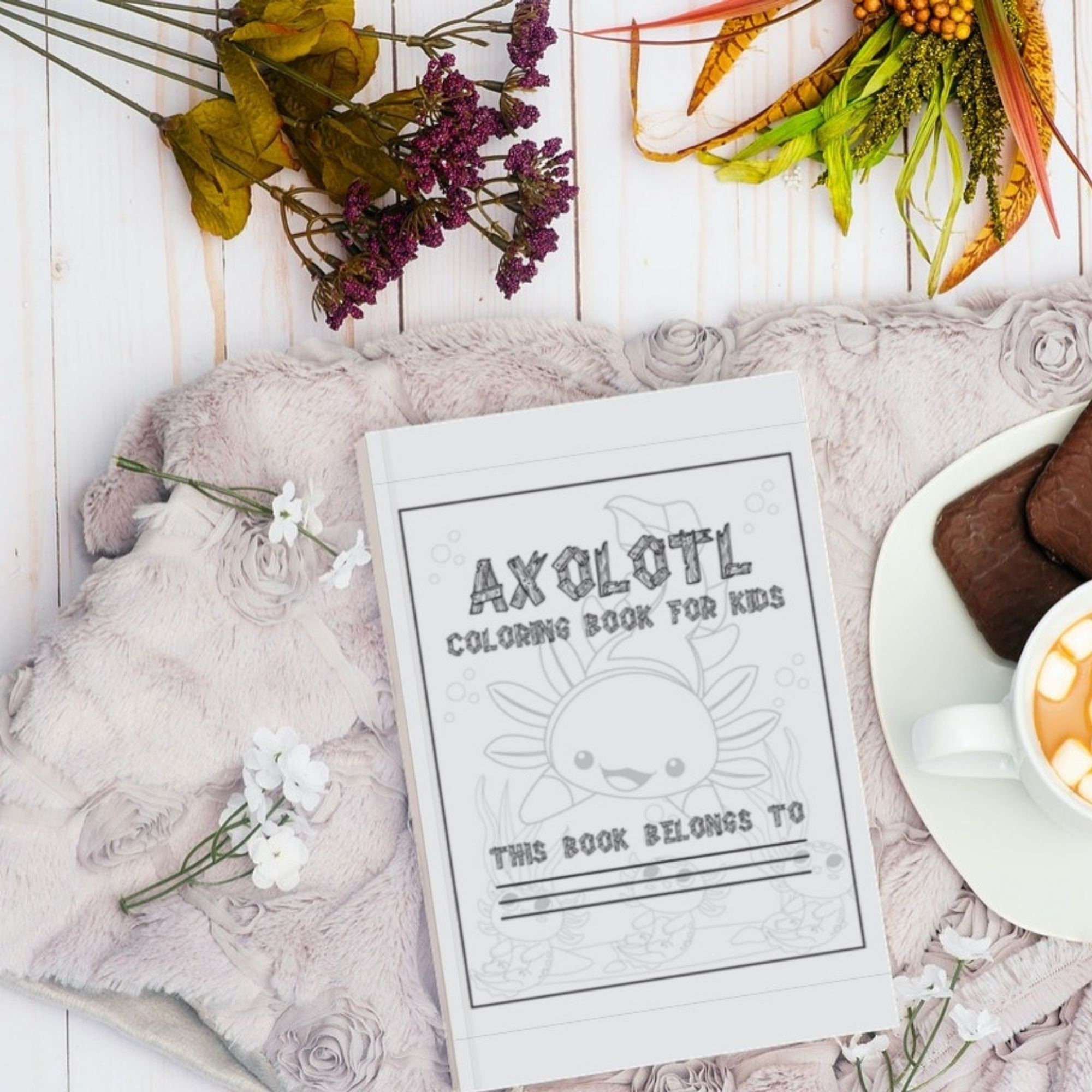 Printable Axolotl Affirmations Coloring Pages for Kids, Printable ...